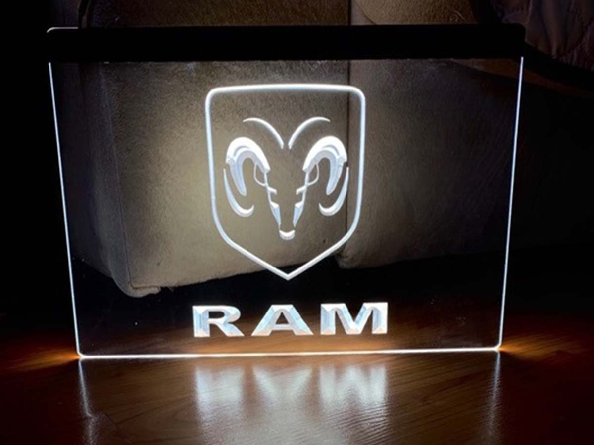 Dodge Ram Led Neon Sign Hang Signs Wall Home Decor, Room, Craft Art ...