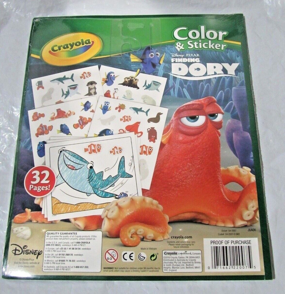Crayola Dory 32 pages for Coloring and 4 pages of Stickers Moose ...