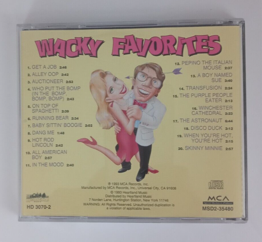 Wacky Favorites CD 1993 MCA Records Disc Two and 49 similar items