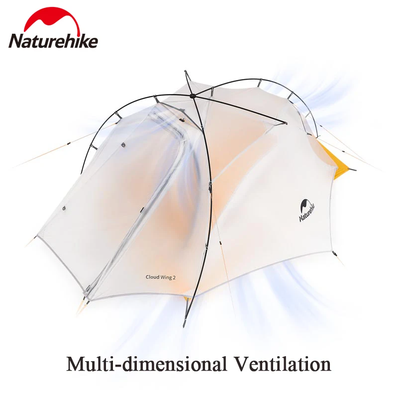 Naturehike Cloud Up Wings Ultralight 2 Person Tent Portable Waterproof ...