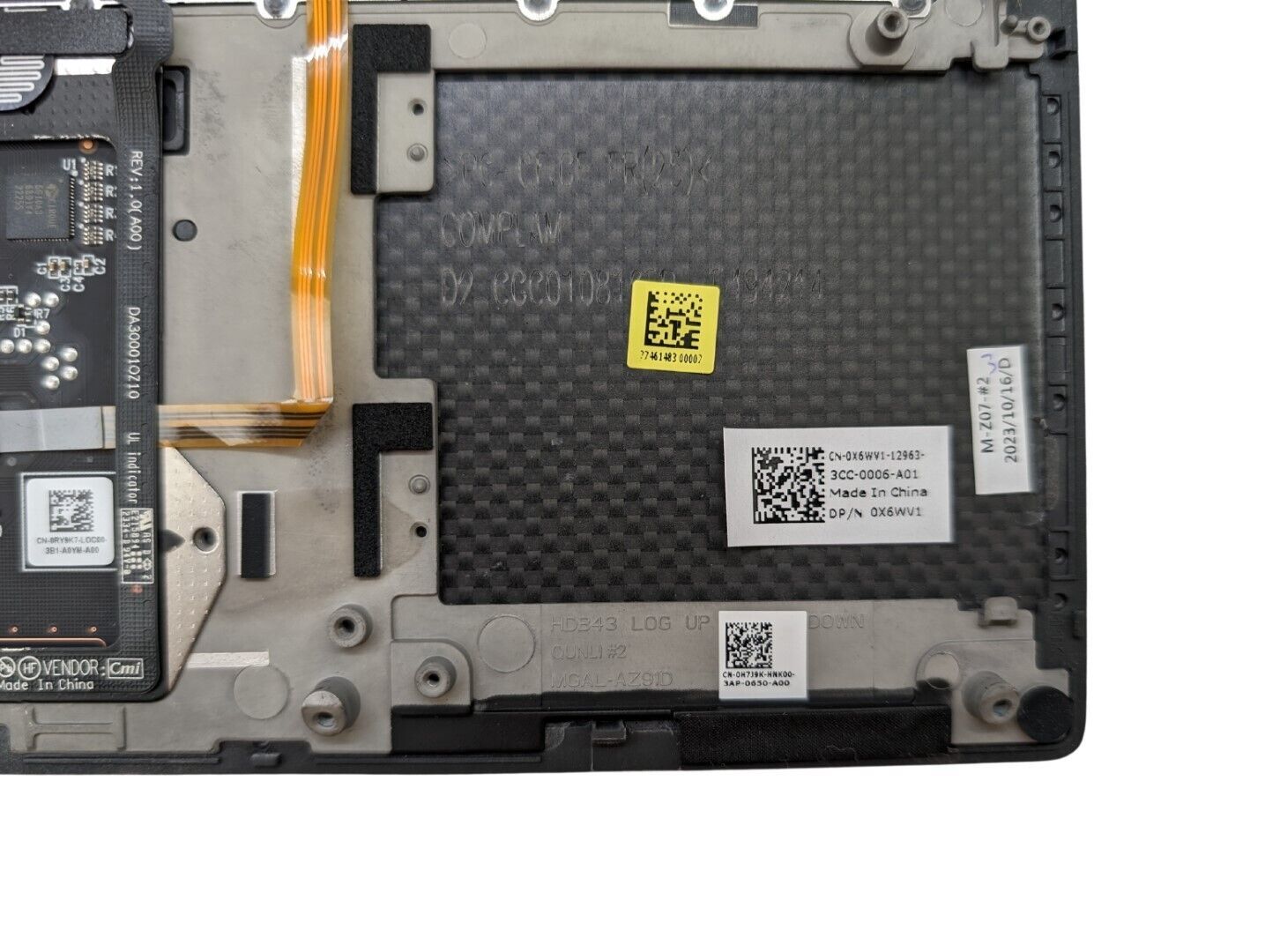New OEM Dell Precision 5480 Palmrest Touchpad Backlit US Keyboard ...