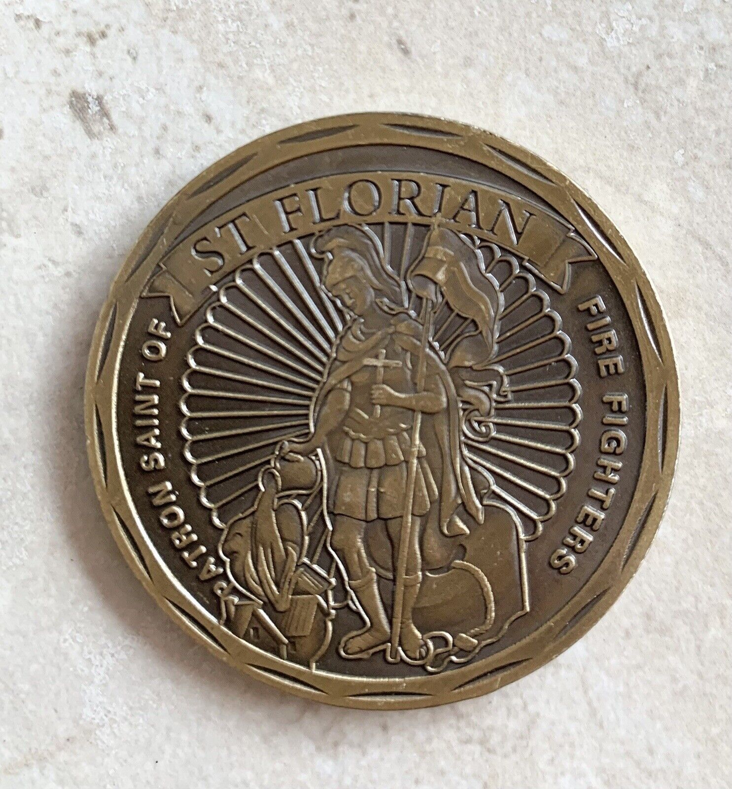 Patron Stain Of St Florian Fire Fighters Challenge Coin St Florian ...