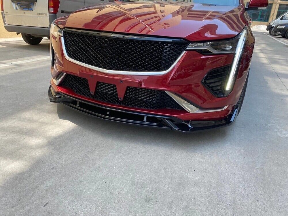 Front Bumper Spoiler Lip Body Kit For Cadillac CT4 2020-2021 Carbon ...