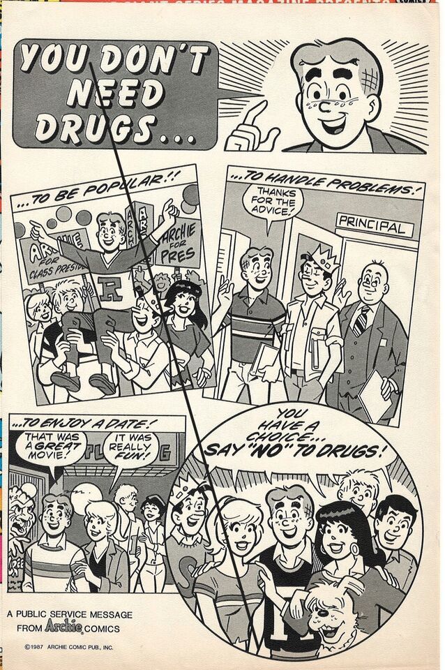 1980's Just Say No You Don't Need Drugs Public Service Message Archie ...