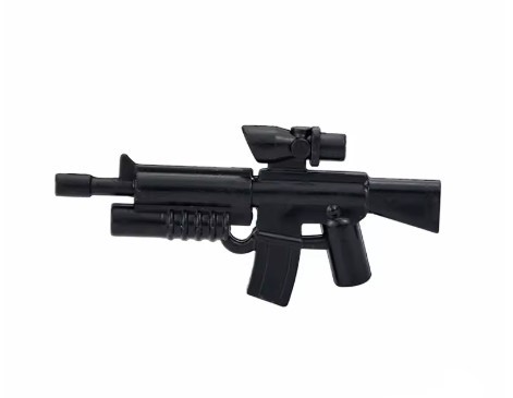 Minifigure Custome M-16 Rifle 203 Grenade Launcher Military Army Weapon ...