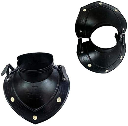 Medieval Knight Crusader Roman Gorget Steel Neck Guard Spartan Armor ...