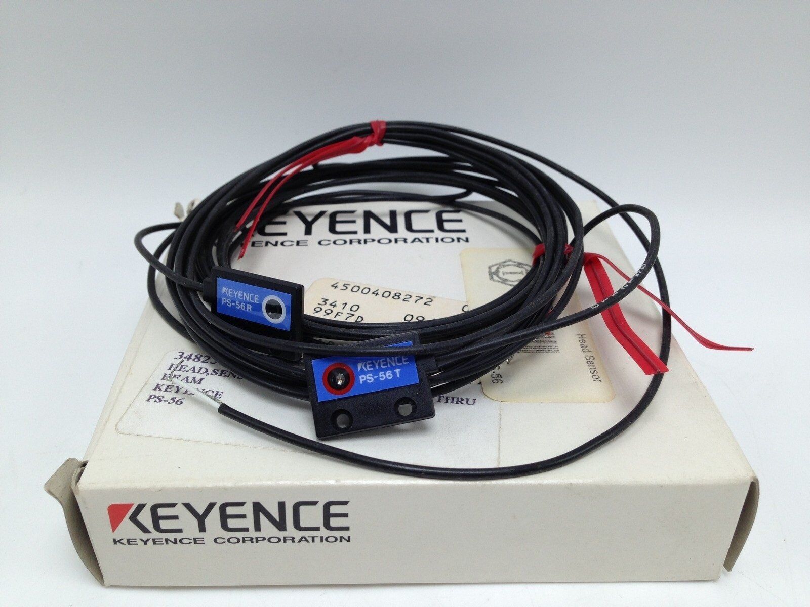 KEYENCE PS-56 PHOTOELECTRIC SENSOR RANGE 300MM TRANSMITTER & RECEIVER ...