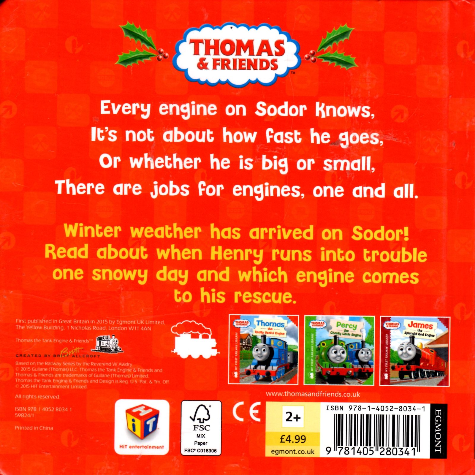 Thomas & Friends (3 books) The Winter Rescue, The Fogman, & Noisy ...