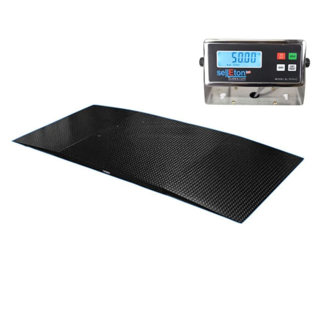 SellEton 48" X 72" (4' X 6') Smart Ready Floor Scale with 2 Ramps ...