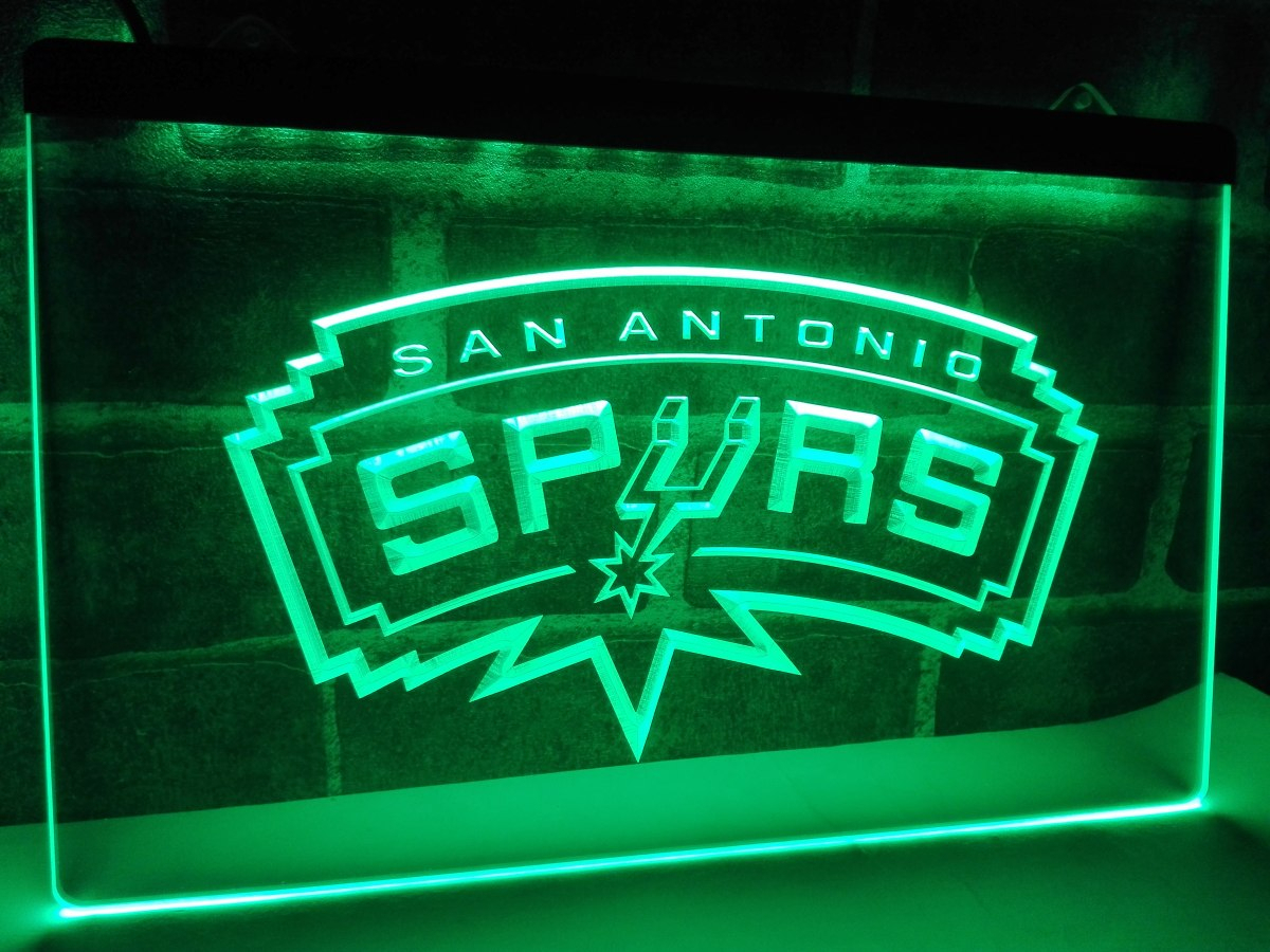 San Antonio Spurs Illuminated Led Neon Sign Home Decor, Room, Lights ...
