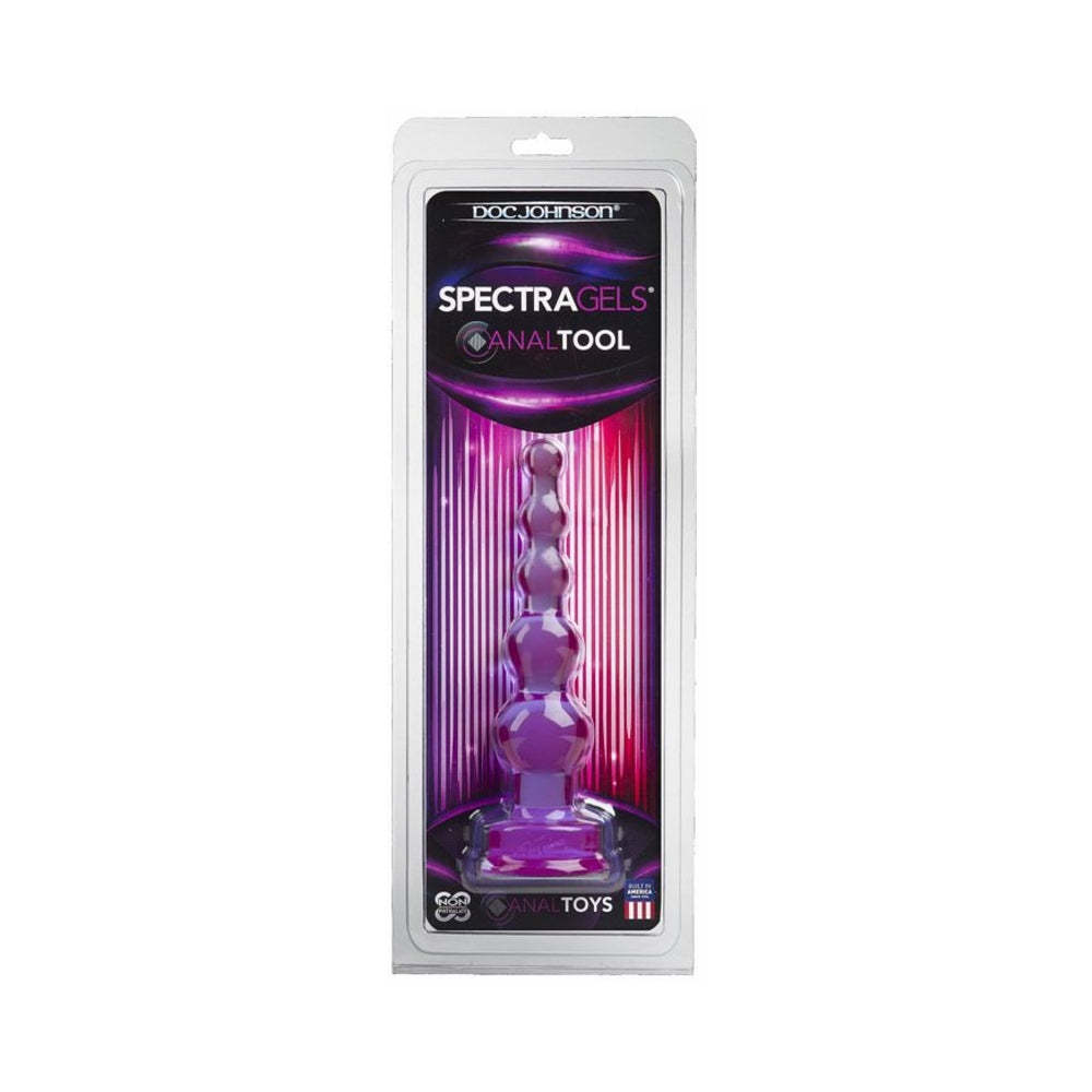 SpectraGel Anal Tool Jelly Purple Plug - Dildo - Purple - Anal Sex Toys