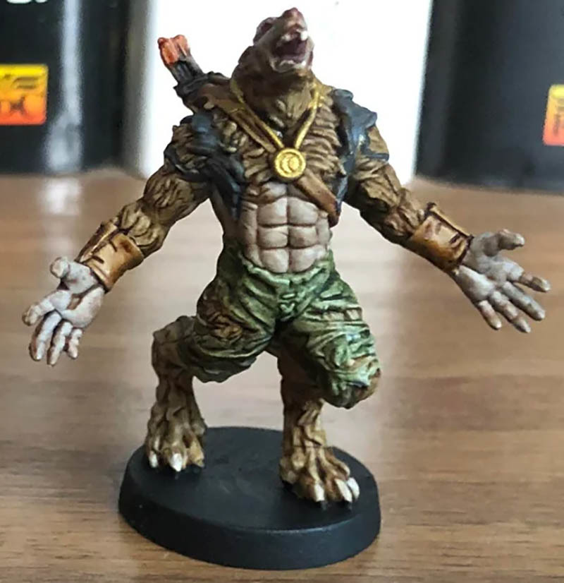 Leyson Pines Werewolf & Human form Druid DnD RPG Fantasy Miniature ...