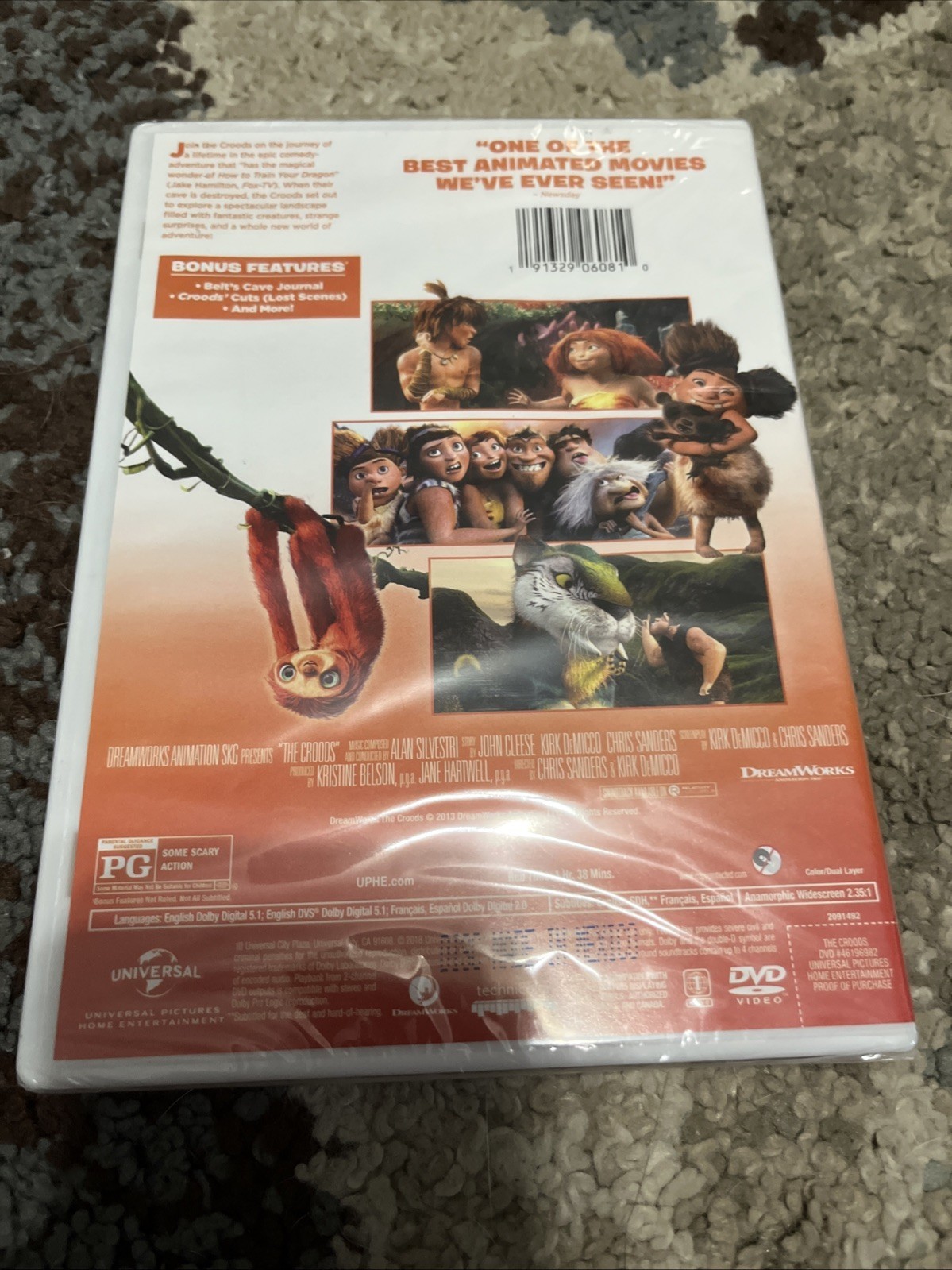 The Croods (DVD, 2013) New Sealed Dreamworks Animated Flick Deleted ...