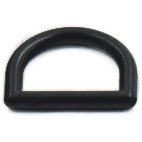 Fujiyuan 150 Sets Plastic D Dee Rings for Webbing Belt Buckles Bag ...