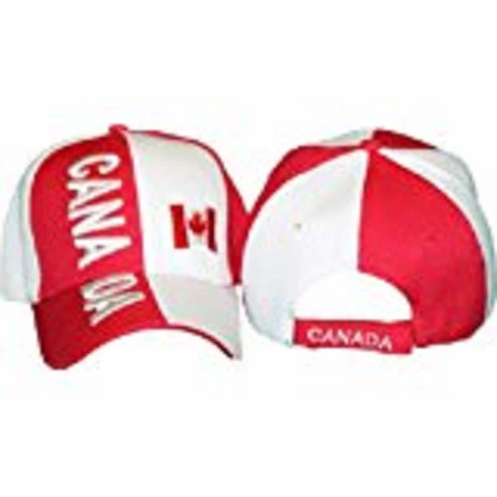 Embroidered Maple Leaf Canada Canadian Flag Baseball Ball Cap Hat ...
