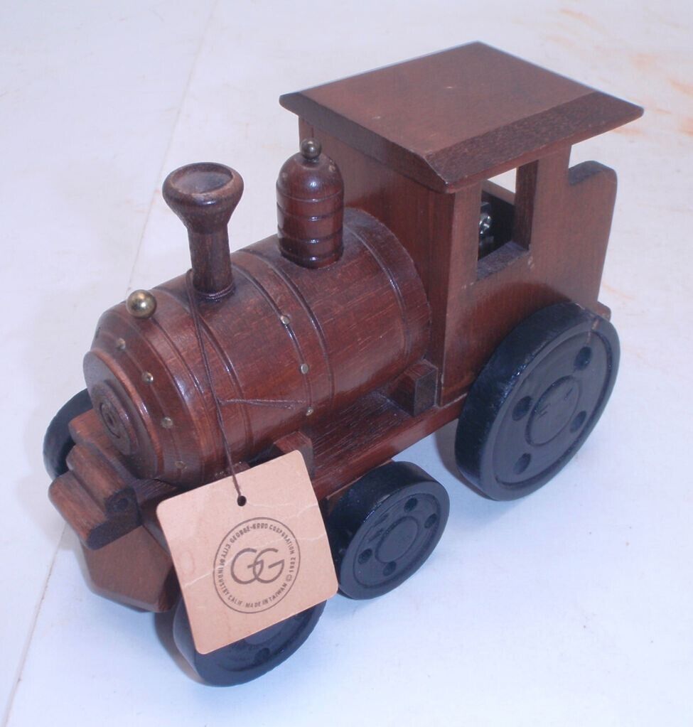 George Good Corporation Wood Train Engine Music Box - Transportation