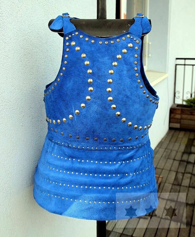 Medieval Knight Armor Cuirass Chest & Back Brigandine Armor Blue ...