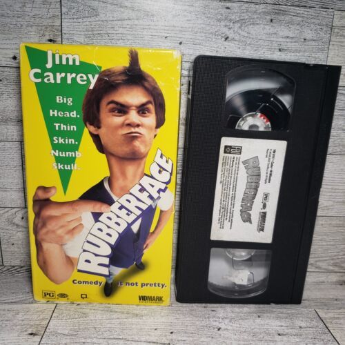 Rubberface RARE Vidmark 1981 VHS early Jim Carrey comedy film stand-up ...