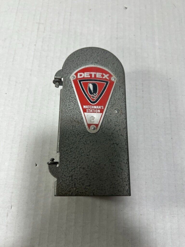 Vintage Detex Watchclock- Watchman’s Station Box with key - Locks, Keys