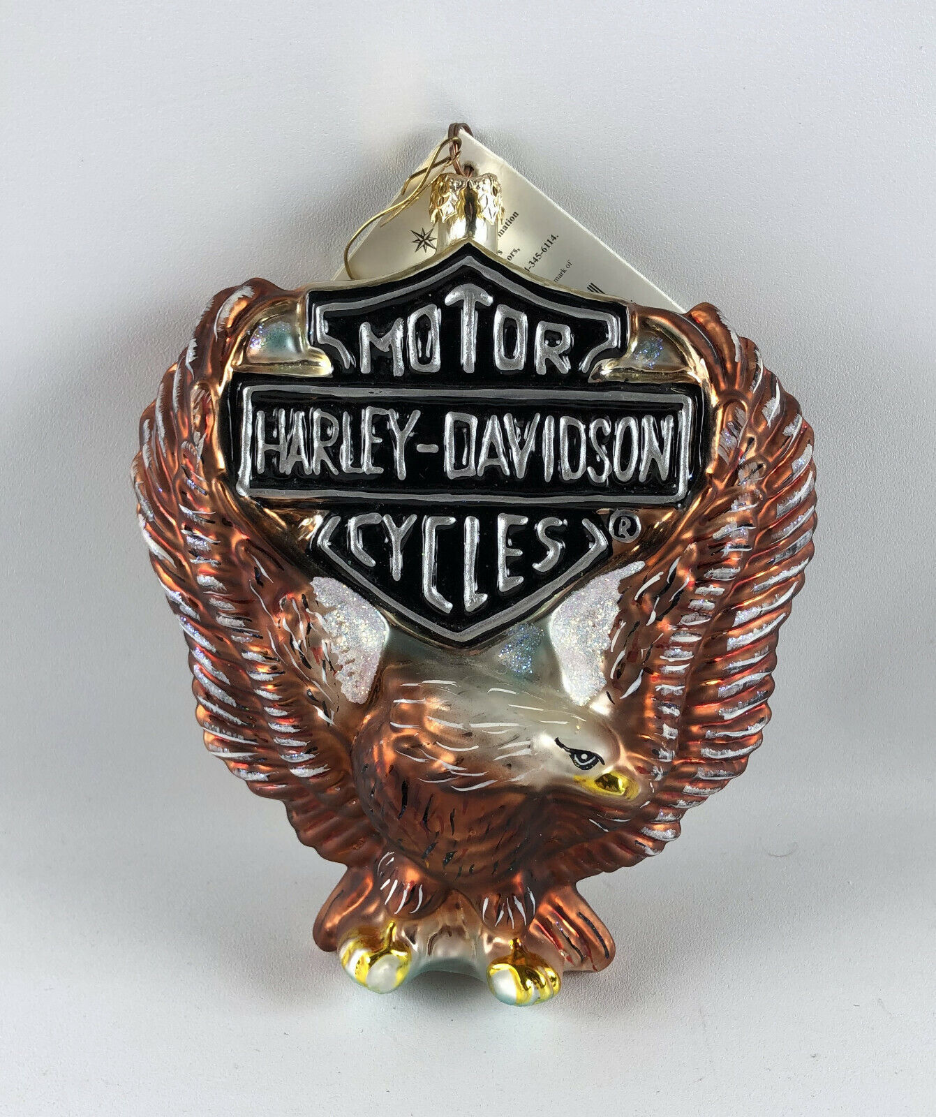 Harley Davidson Christopher Radko Ornament - Rising High Eagle Logo ...