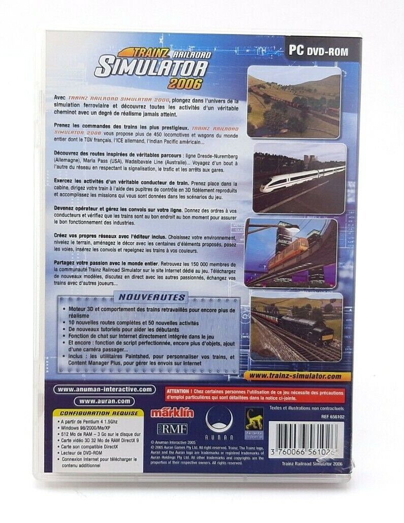 TRAINZ RAILROAD SIMULATOR 2006 PC Game (FRENCH) - Video Games