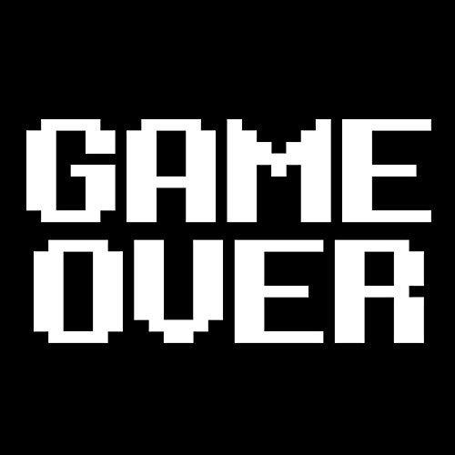 GAME OVER 8 Bit V1 Vinyl Decal by StickerDad - size: 5", color: WHITE ...