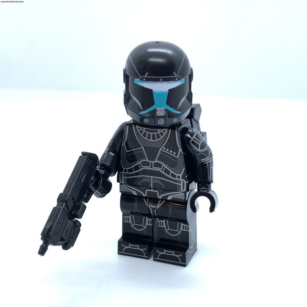 Omega Squad Clone Commando Clone Shadow Commando With Dc 17M Minifigure ...