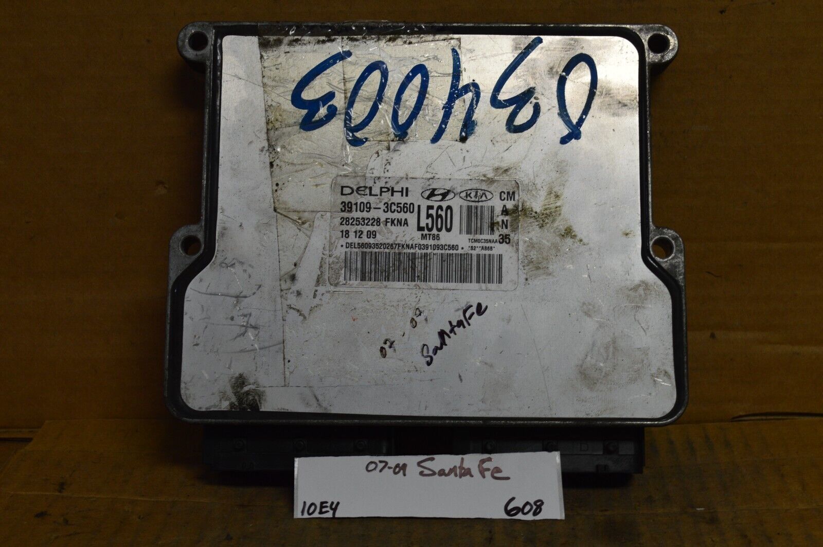 07-09 Hyundai Santa Fe 3.3L Engine Control Unit ECU 391093C560 Module ...