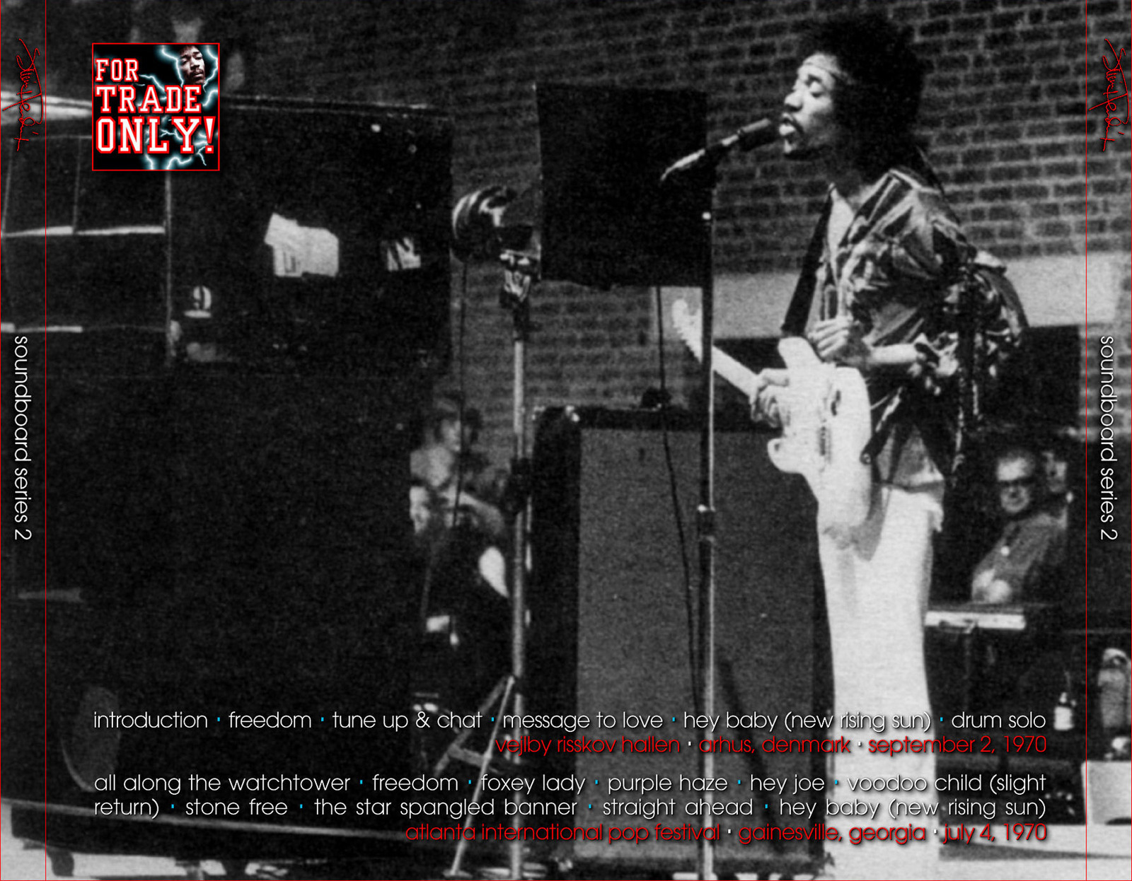 Jimi Hendrix Live in Aarhus, Denmark 1970 and Atlanta Pop Festival CD ...