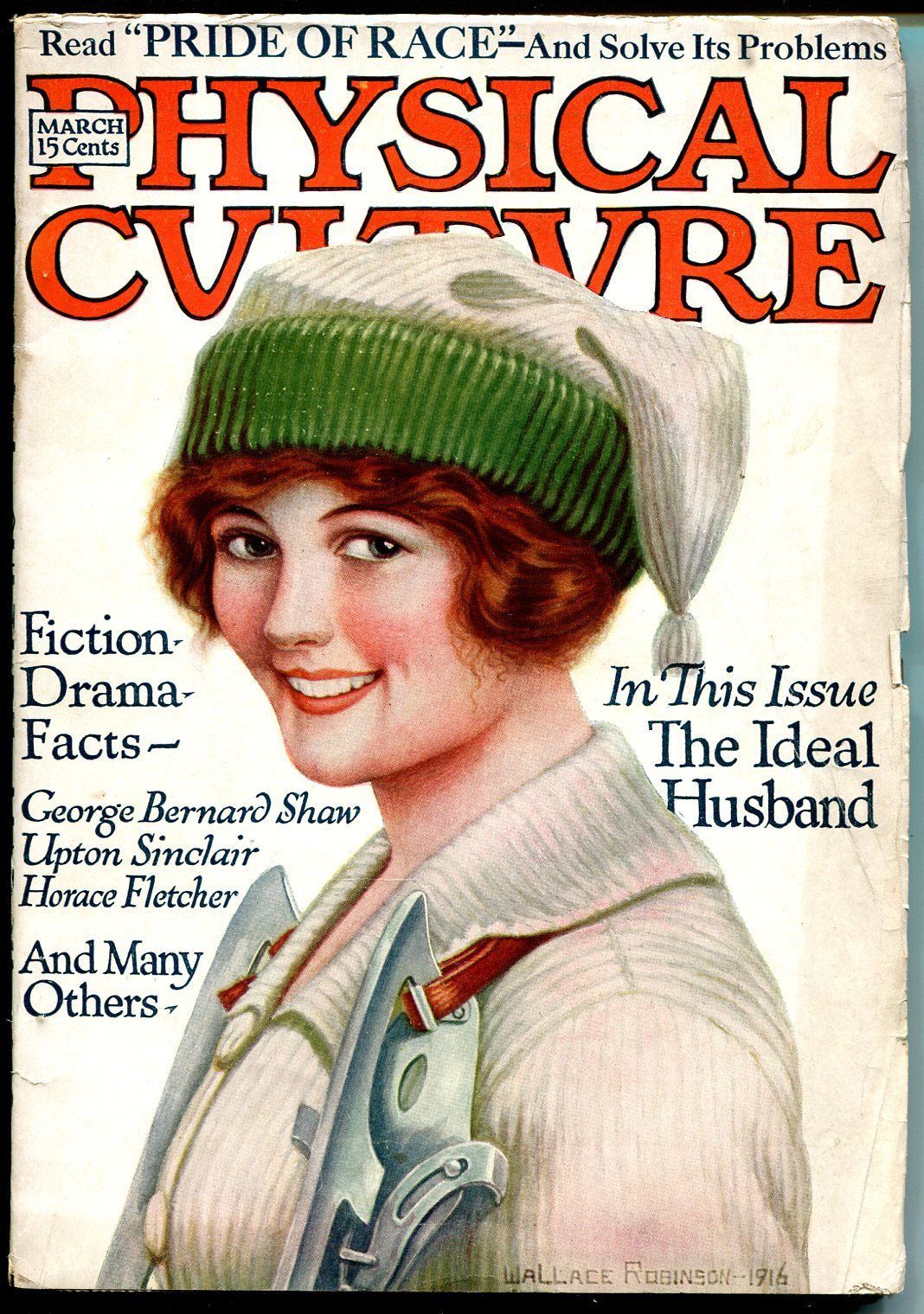 Physical Culture 3/1916-Upton Sinclair-GB Shaw-pulp format-historic art ...